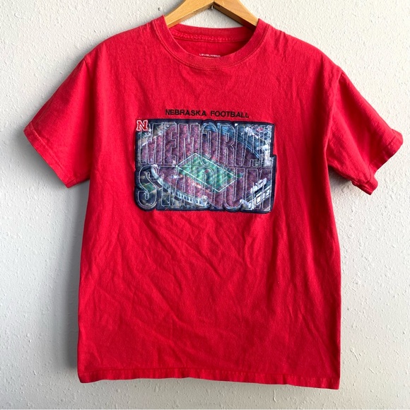 Levelwear | Tops | Vintage Nebraska Football Memorial Stadium Shirt ...